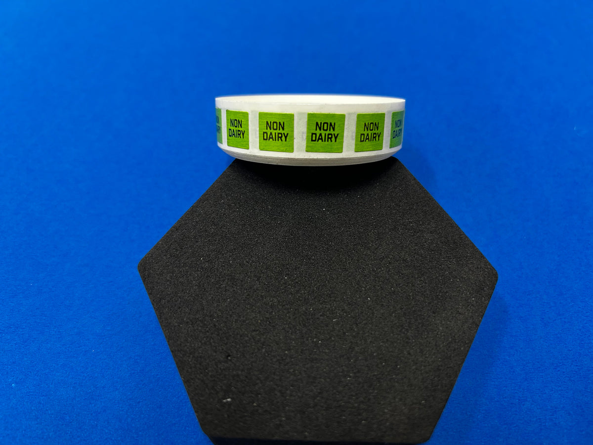 LABELS - Green Non-Dairy Labels (#1737) | FS Supply